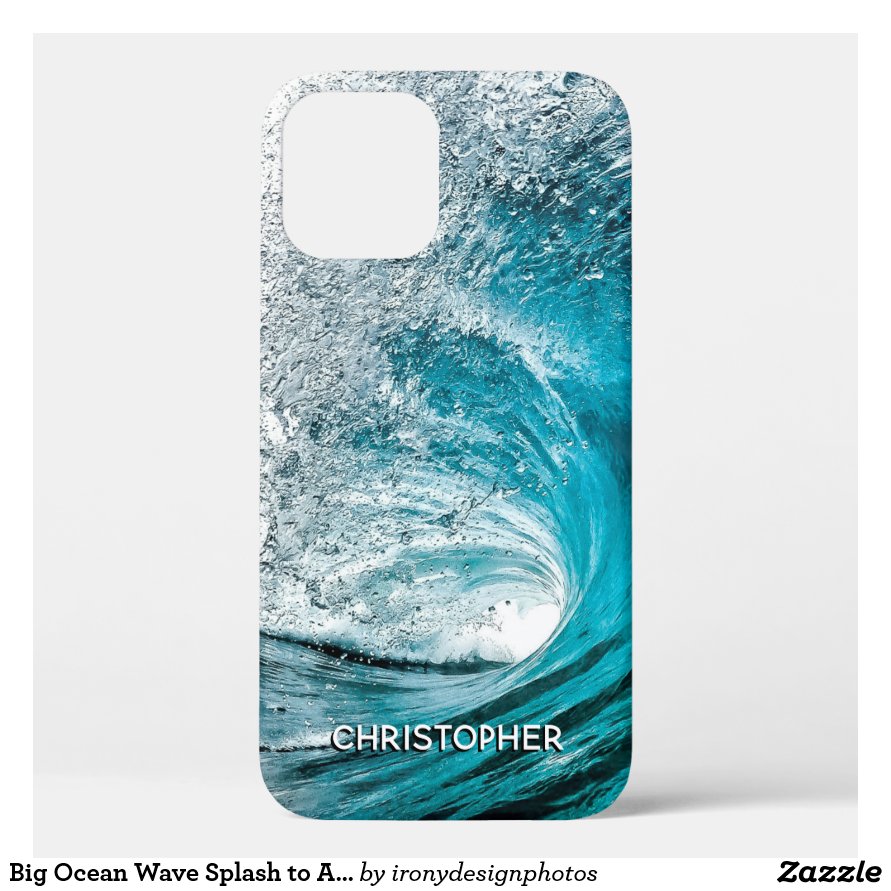 Big Ocean Wave Splash to Add your Name Case-Mate iPhone Case - Irony ...
